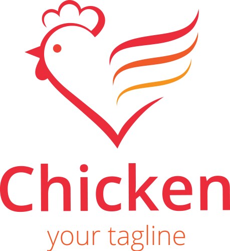 Circle roosters logo concept Royalty Free Vector Image