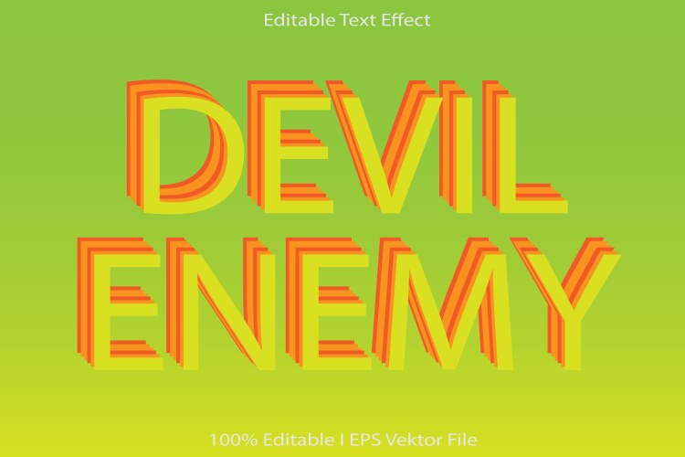 Zombie slasher editable text effect Royalty Free Vector