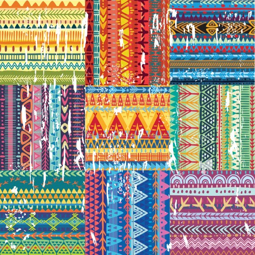 Seamless tribal texture Royalty Free Vector Image