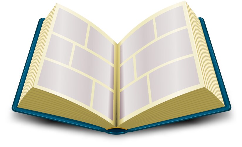 Open book Royalty Free Vector Image - VectorStock
