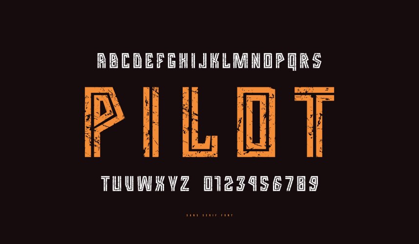 Fire font Royalty Free Vector Image - VectorStock