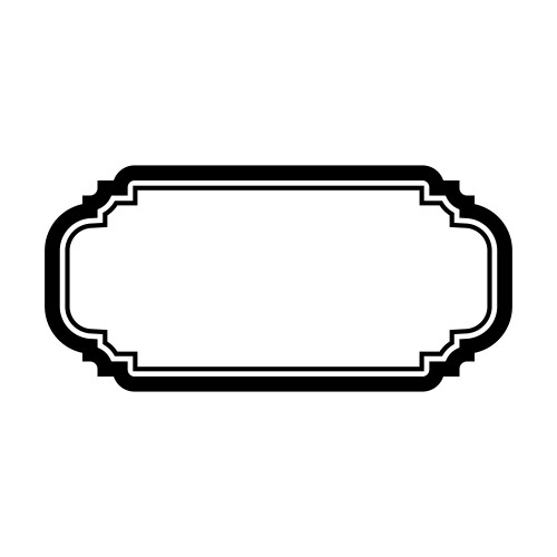 Black beautiful frame simple design Royalty Free Vector