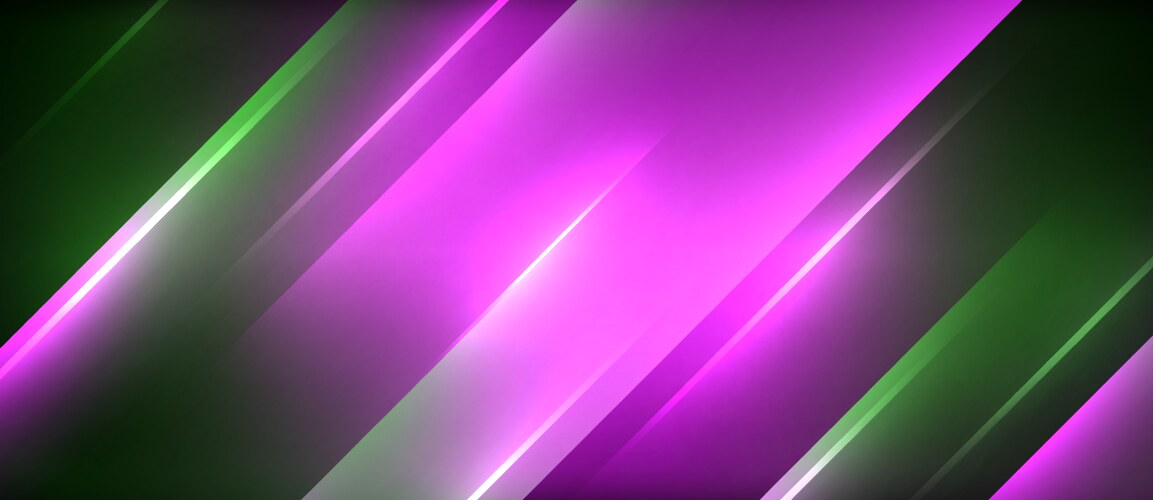 Neon dynamic diagonal light rays background Vector Image