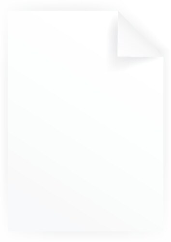 Blank a4 sheet white paper with curled corner Vector Image