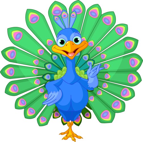 Peacock Cartoon Vector Images (over 3,600)