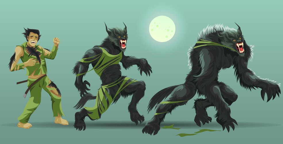 Cartoon Werewolf Vector Images (over 2,900)