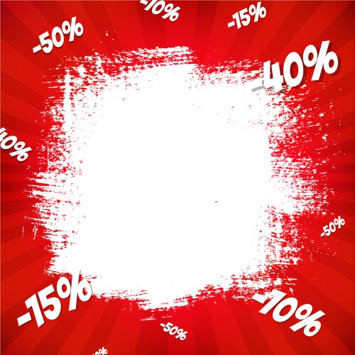 Red sale blot Royalty Free Vector Image - VectorStock