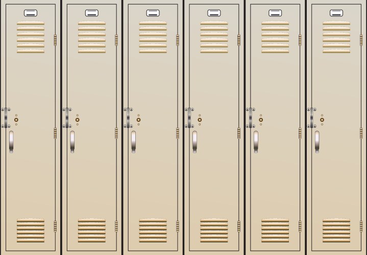Red school lockers Royalty Free Vector Image - VectorStock