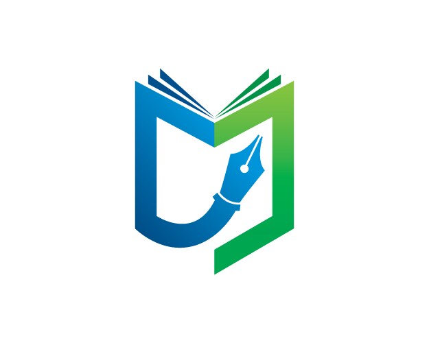 Pocket book logo Royalty Free Vector Image - VectorStock