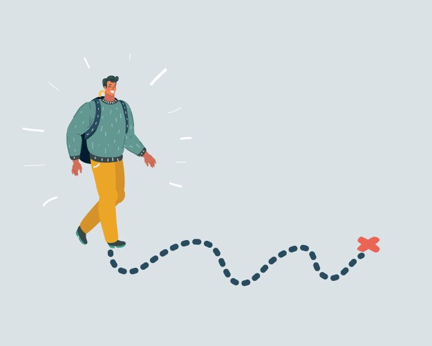 Walking Man Symbol Pedestrian Icon Vector Images (over 1,200)
