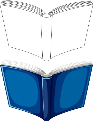 Set boy readign a book Royalty Free Vector Image