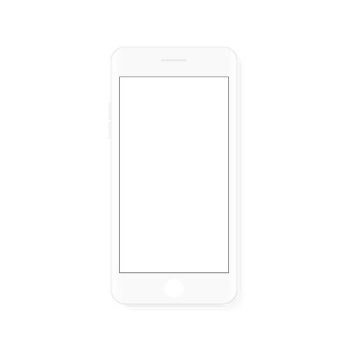 Outline drawing smartphone elegant thin line Vector Image