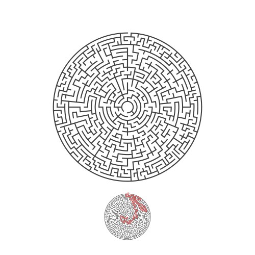 Maze labyrinth greek puzzle pattern Royalty Free Vector
