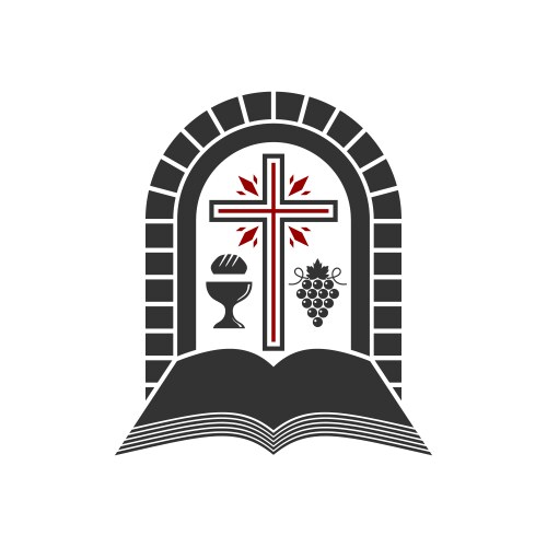 Holy bible symbol worship church psalm icon Vector Image