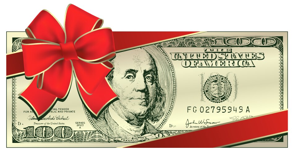 Money gift Royalty Free Vector Image - VectorStock