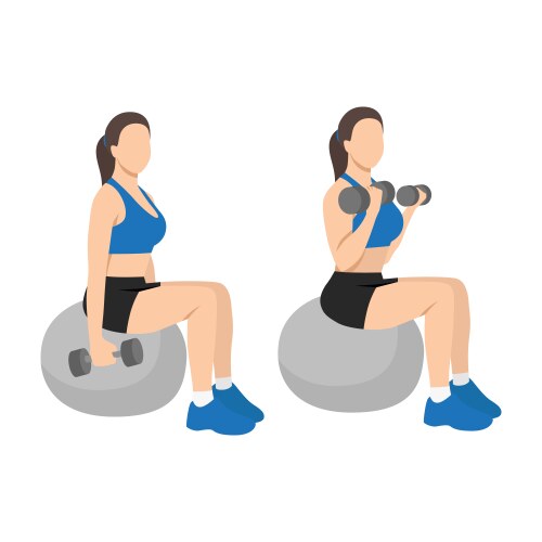 Dumbbell Bicep Curl Vector Images (over 260)