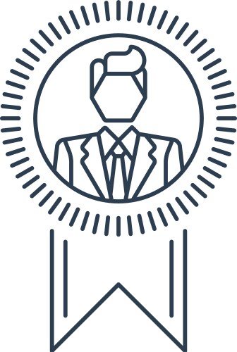 Employee performance evaluation blue gradient Vector Image