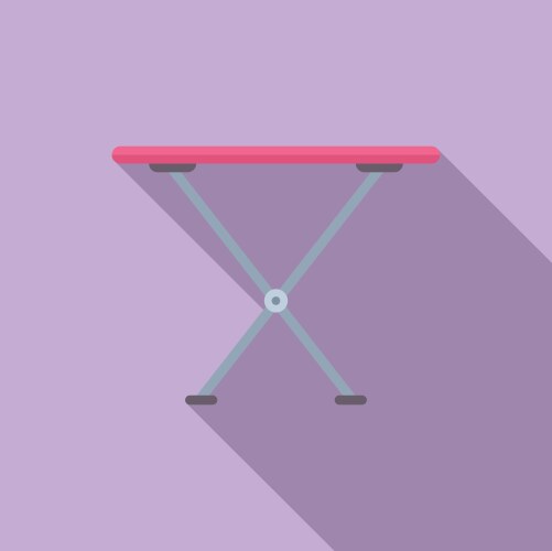 Minimalist ironing board flat design Royalty Free Vector