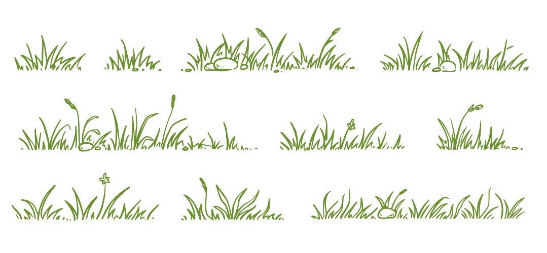 Cartoon Grass Texture Vector Images (over 5,700)