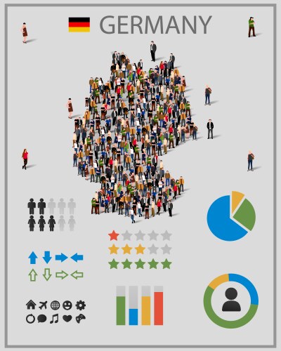 Map of hesse Royalty Free Vector Image - VectorStock