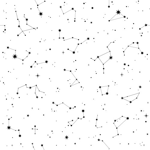 Falling stars seamless pattern scandinavian Vector Image