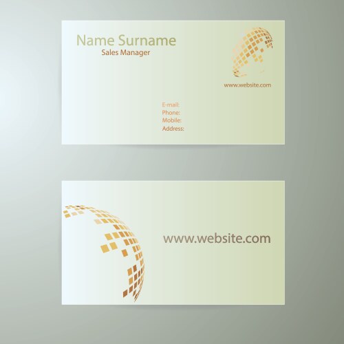 Business card template Royalty Free Vector Image