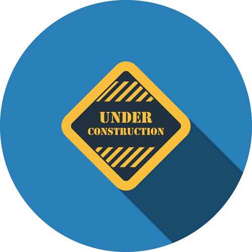 Icon under construction Royalty Free Vector Image