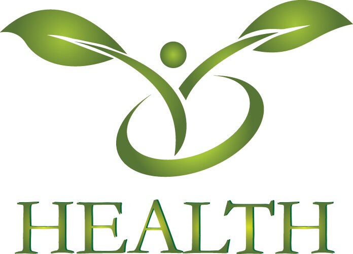 Healthy and happy people logo Royalty Free Vector Image