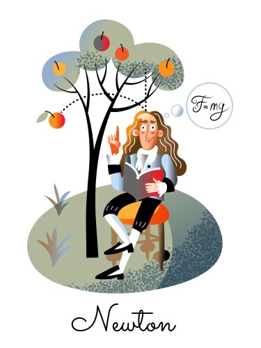 Isaac Newton Cartoon Vector Images (over 100)