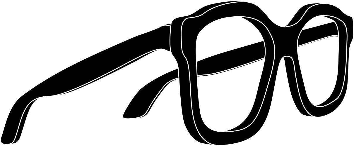 Sunglasses side view Royalty Free Vector Image