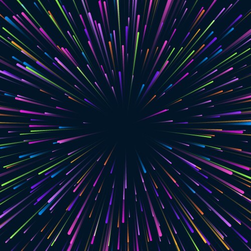 Blue explosion background with rays Royalty Free Vector