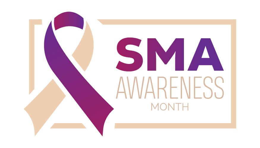Spinal muscular atrophy awareness month Royalty Free Vector
