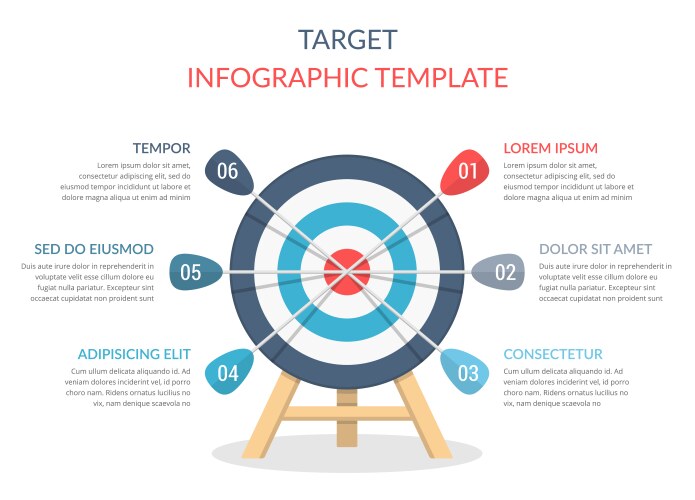 Target with two arrows Royalty Free Vector Image