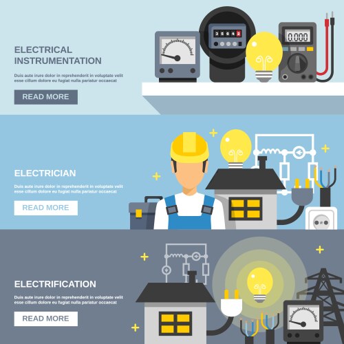 Electricity infographic set Royalty Free Vector Image
