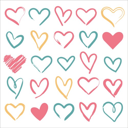 Brush Stroke Heart Vector Images (over 9,600)