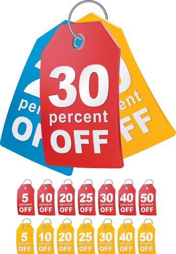 Hundred percent sticker Royalty Free Vector Image