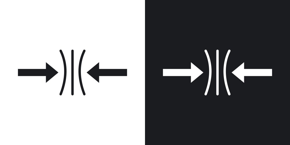 Compress icon Royalty Free Vector Image - VectorStock