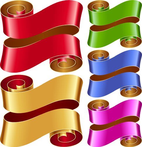 Ribbon frame set Royalty Free Vector Image - VectorStock