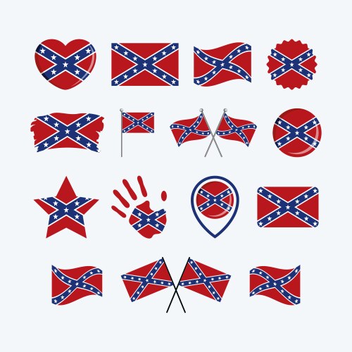 Confederate Flag Icon American Vector Images (over 210)