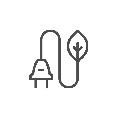 Energy save icon on white background Royalty Free Vector