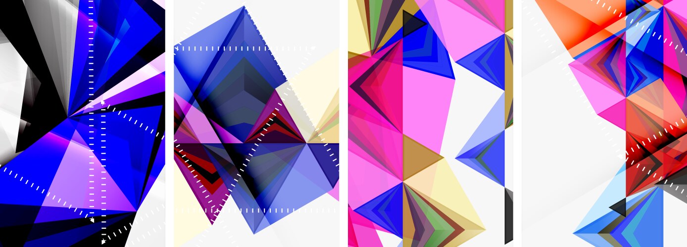 Minimalist triangular geometric clean concept Vector Image