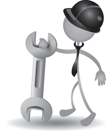 Spanner people Royalty Free Vector Image - VectorStock