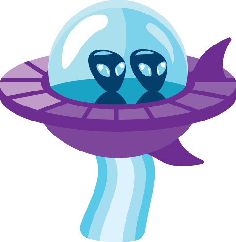 Alien character isolated Royalty Free Vector Image