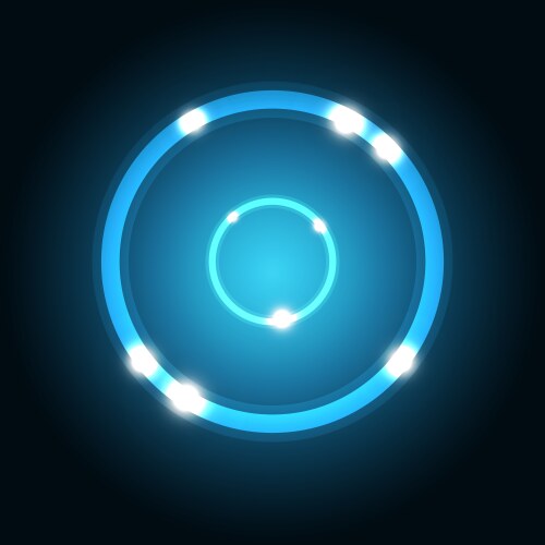 Abstract blue light circle background Royalty Free Vector