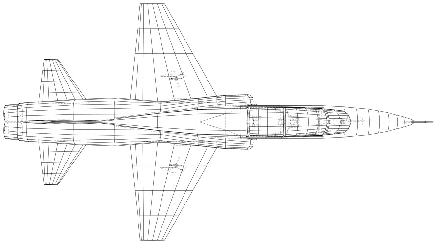Wire-frame model a multi-storey building Vector Image