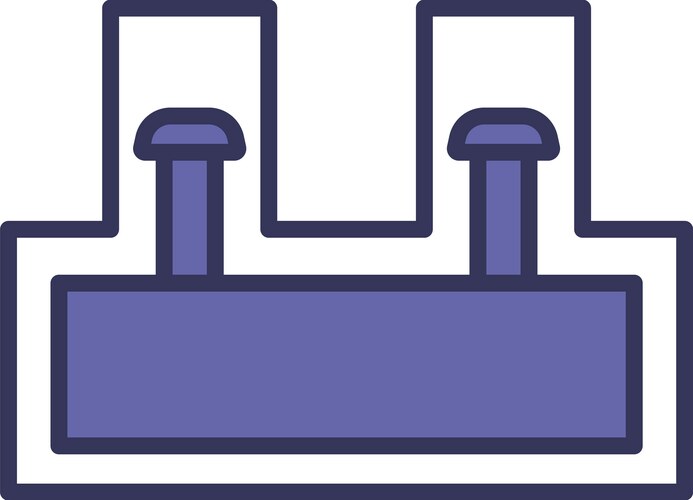 Terminal electrical icon charging the battery Vector Image