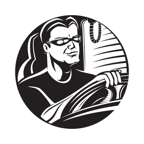 Truck driver logo Vector Images & Graphics for Commercial Use | VectorStock