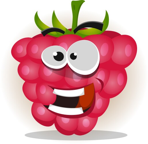 Funny raspberry surfing Royalty Free Vector Image
