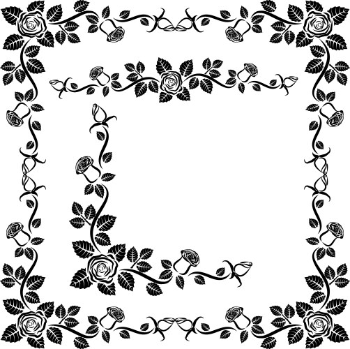 Rose Border Vector Images (over 39,000)