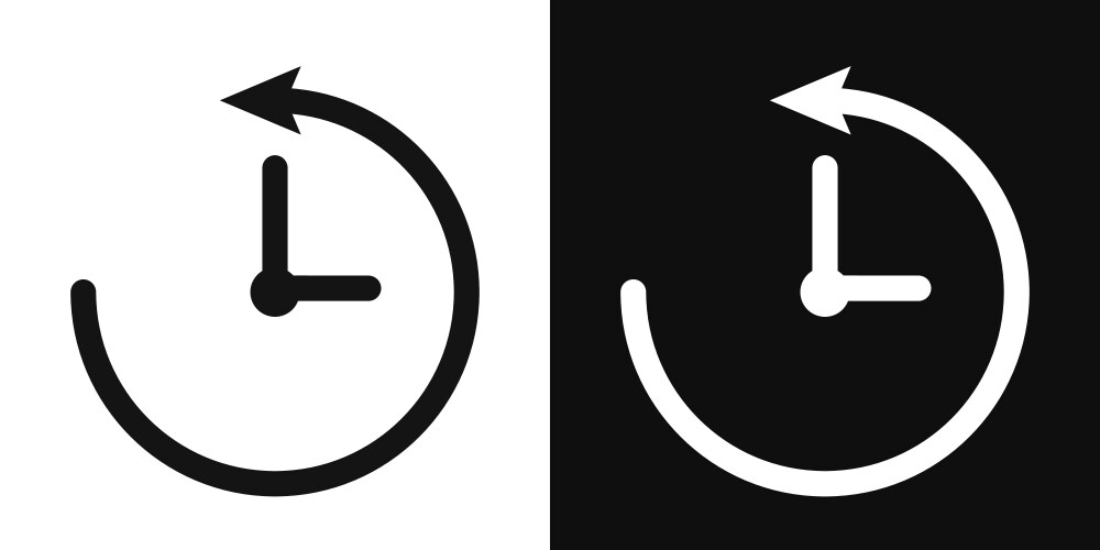 Time quarter past icon Royalty Free Vector Image